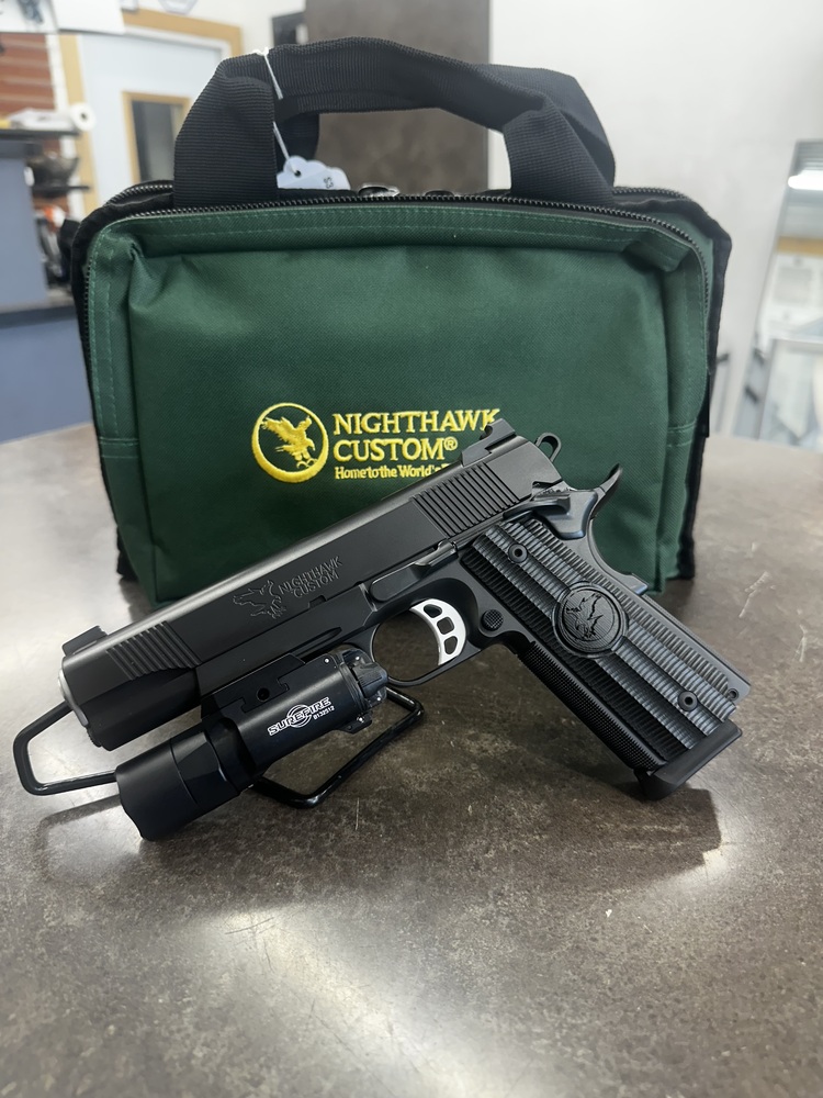 NIGHTHAWK CUSTOM 1911 GRP RECON 45 ACP 5 INCH + X300 LIGHT AND 7 MAGS ...