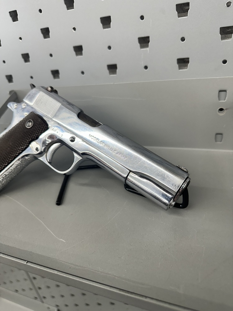 1915 GOVERNMENT MODEL COLT 1911 US ARMY 45 ACP CHROME FINISH - Semi ...