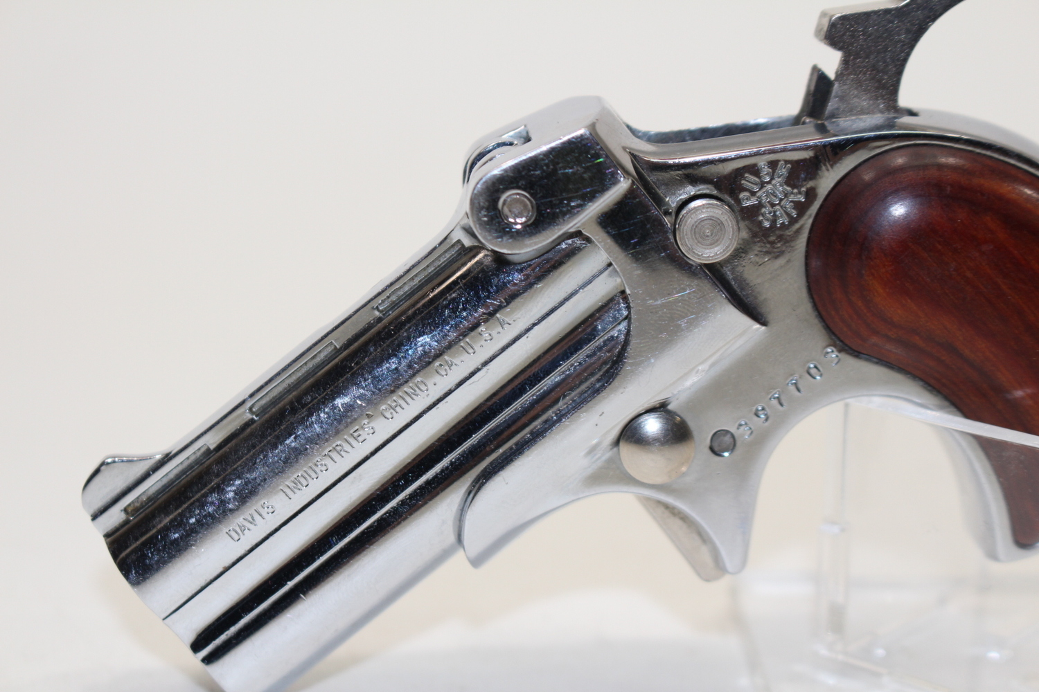 Davis D-32 .32 ACP Derringer Nickel w/ Wood Grips No Box Used - Other ...