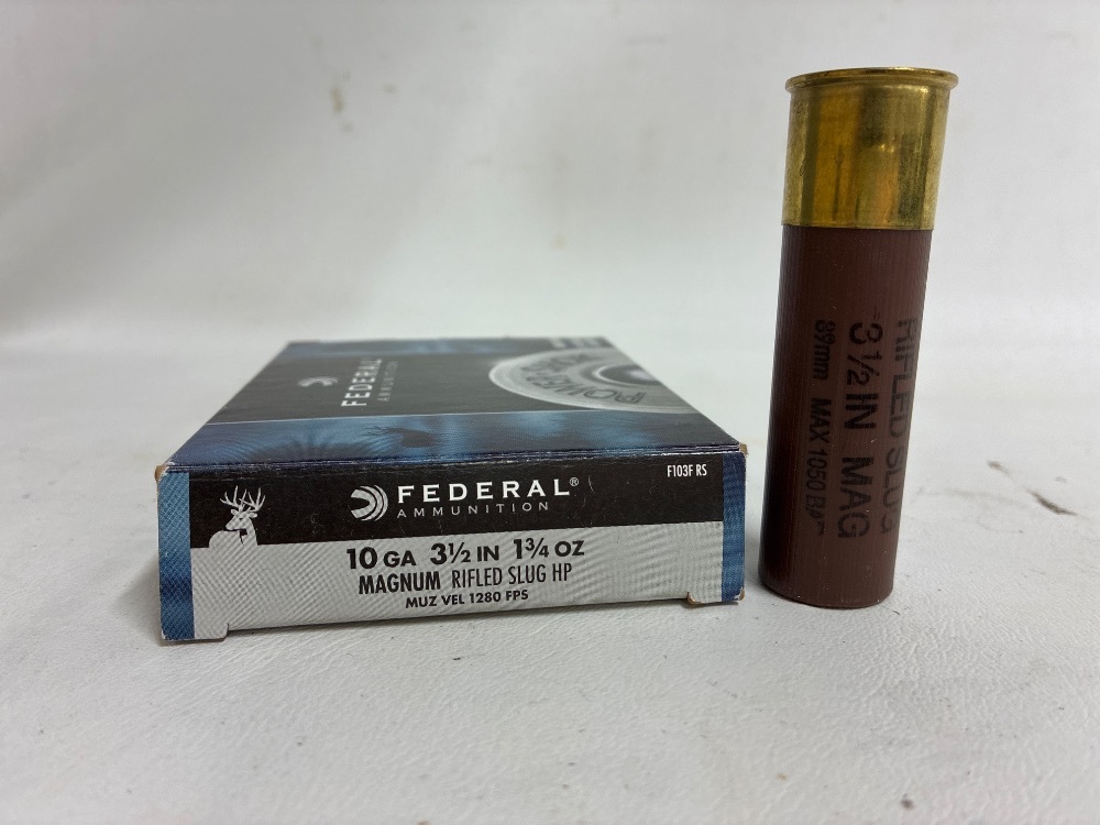 Federal 10 Gauge Magnum Rifled Slug HP - Shotgun Shells at GunBroker ...