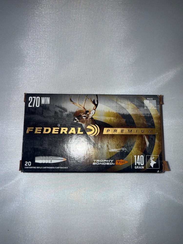 FEDERAL PREMIUM 270 WIN 140GR - Rifle Ammo at GunBroker.com : 1122575312