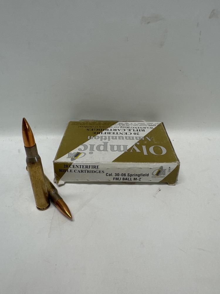 Olympic 30-06 Sprg FMJ Ball M-2 - Rifle Ammo at GunBroker.com : 1141234489