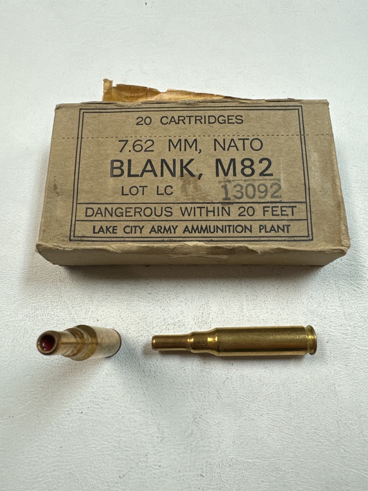 Lake City Army Ammunition Plant 7.62 NATO M82 Blanks 20 Rounds - Other ...