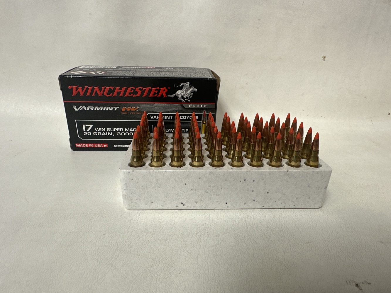 Winchester Varmint Hv Elite 17 Win Super Mag 20 Grain Polymer Tip 50 ...