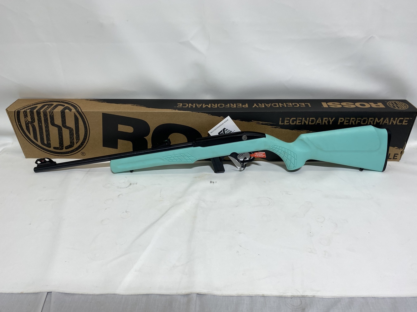 ROSSI RS22 22LR SEMI-AUTO RIFLE TEAL/BK - Semi Auto Rifles at GunBroker ...