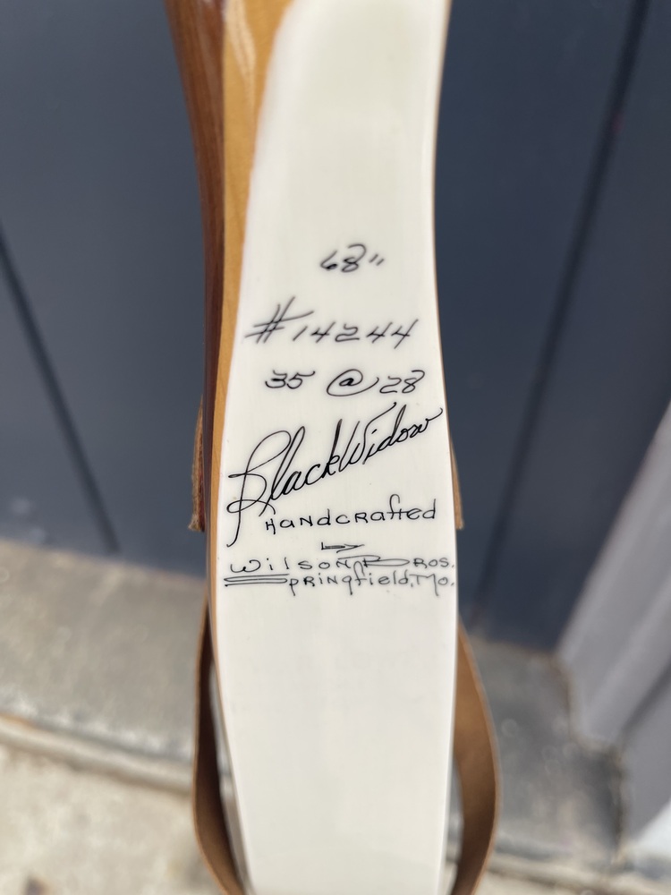 Wilson Bros Black Widow Recurve Bow - Bows at GunBroker.com : 1153379570