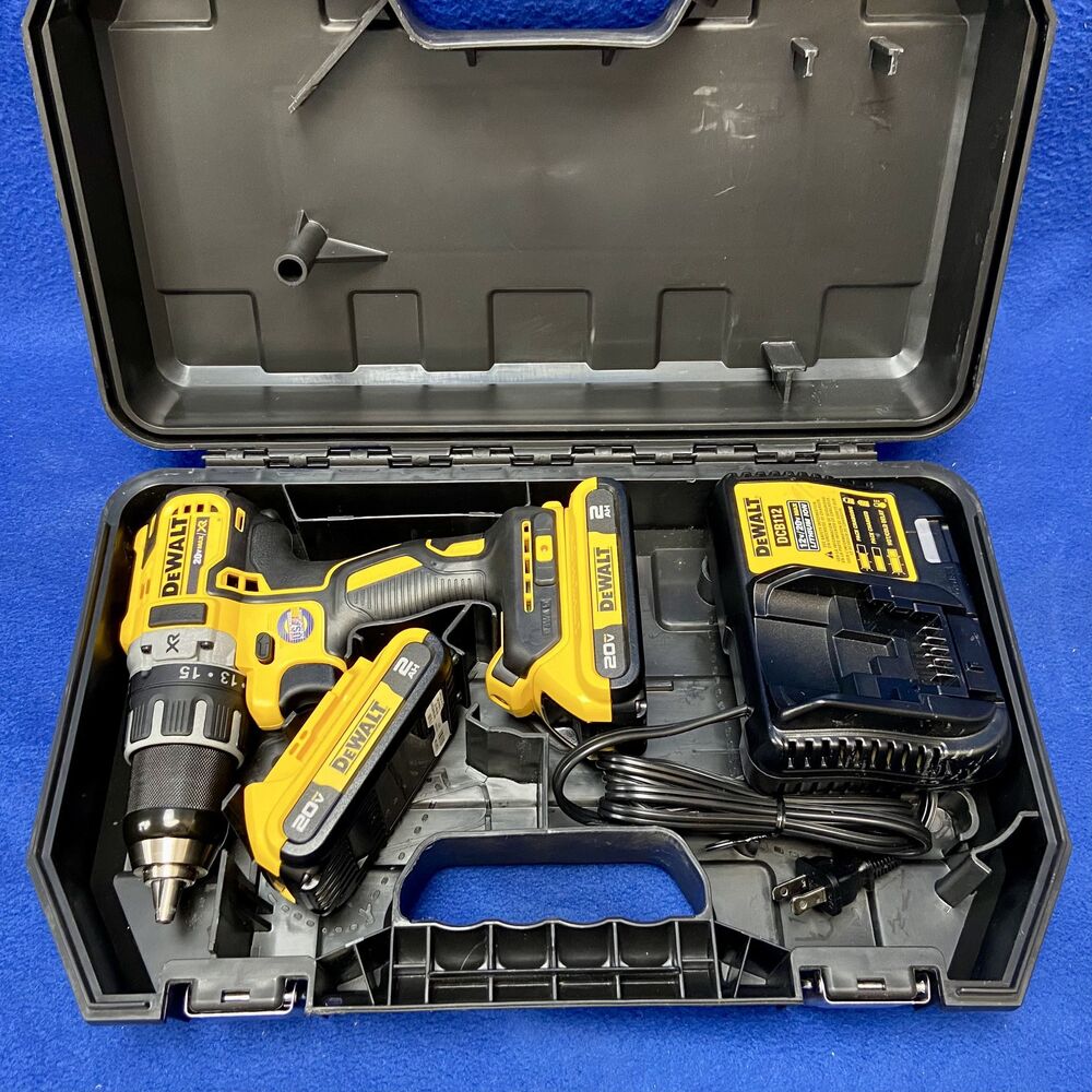 DeWalt DCD791 20v MAX 1/2" Cordless Drill Driver w/2 Batt & Charger in ...