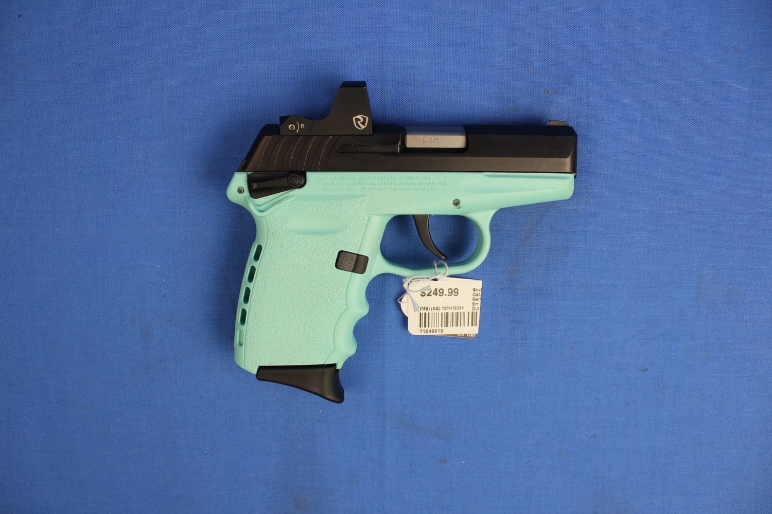 Sccy Industries 9mm Cal. CPX-1 SEMI-AUTOMATIC Pistol 3" w/ Red Dot ...