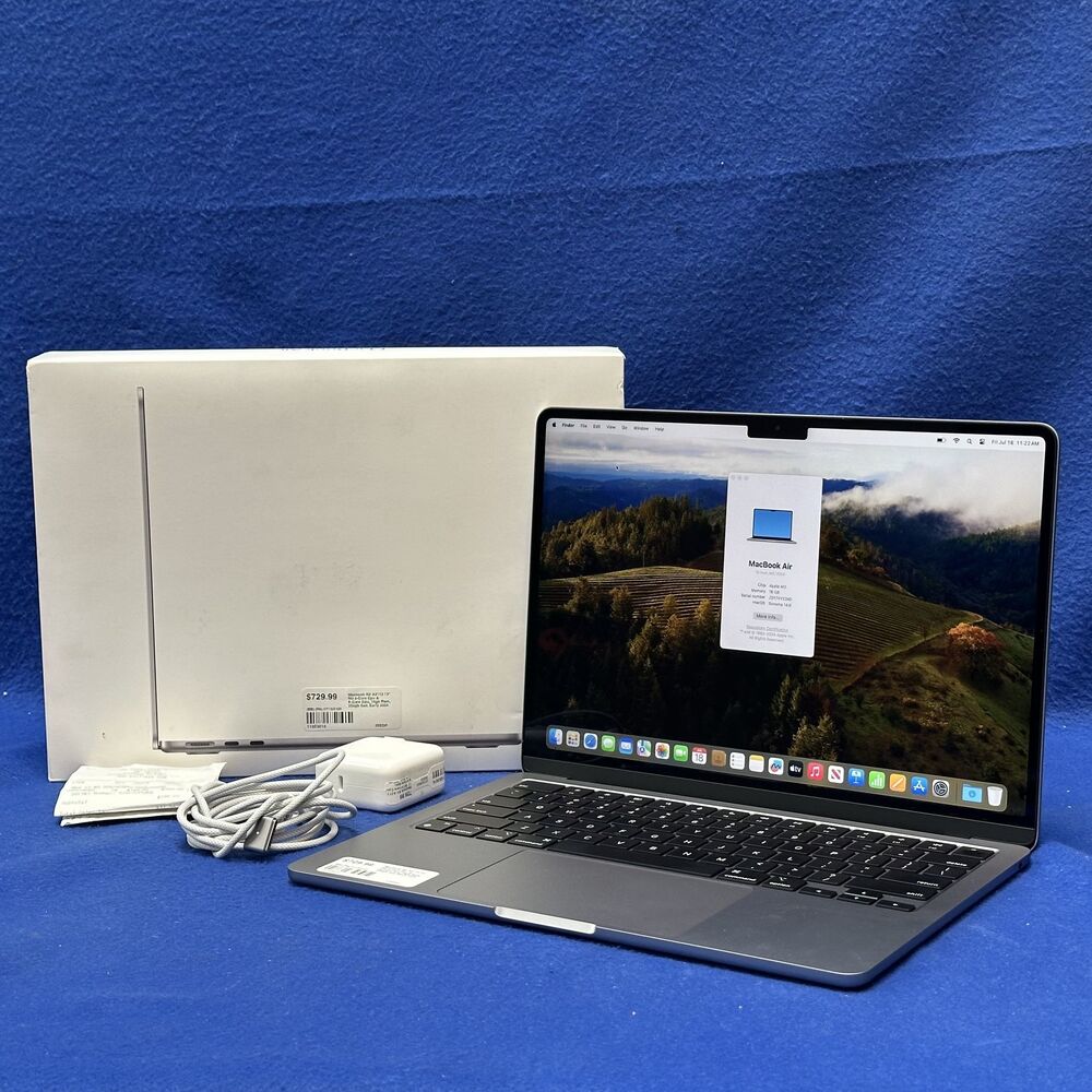 MacBook Air A3113 13" M3 8-Core CPU & 8-Core GPU,16GB RAM, 256GB SSD ...