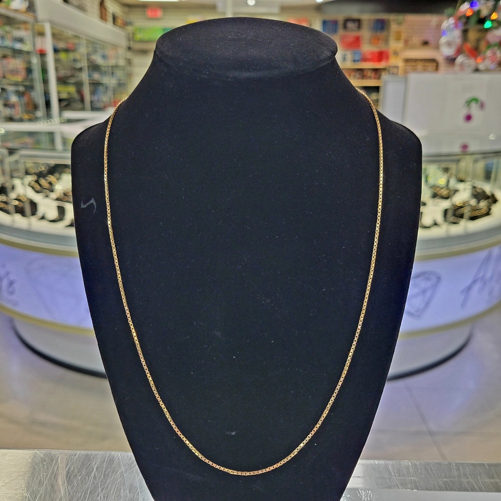 10k yellow gold box chain | Arley's Pawn Shop