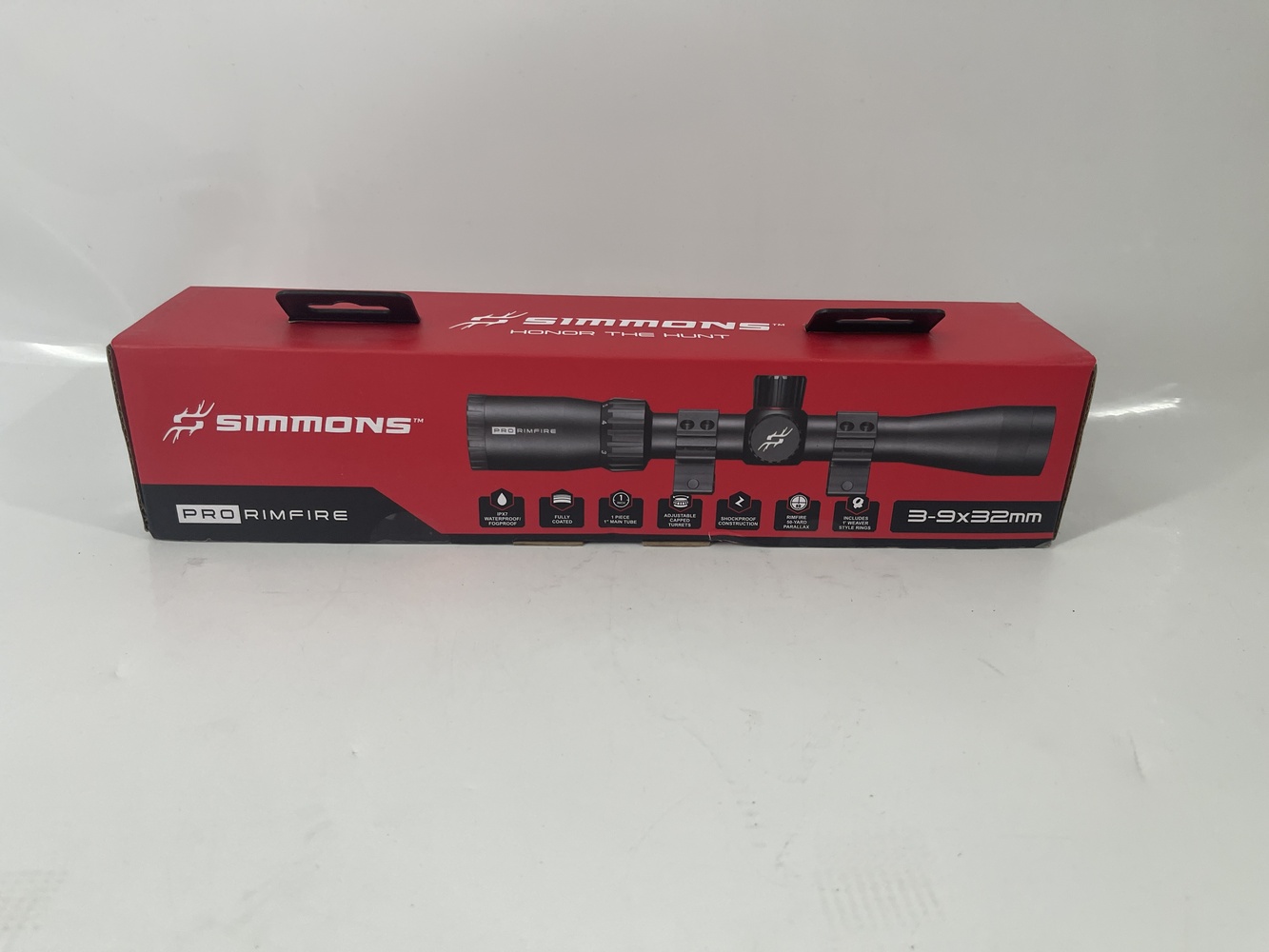 Simmons Pro Rimfire 3-9x32 Rifle Scope With Rings Truplex Black Matte ...