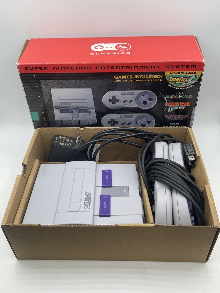 Super Nintendo Entertainment System CLASSIC EDITION SNES +2 Controller ...