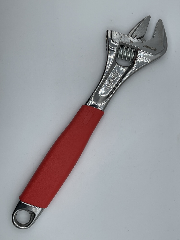Snap-on 12" inch Flank Drive Plus Adjustable Wrench FADH12B Red ...