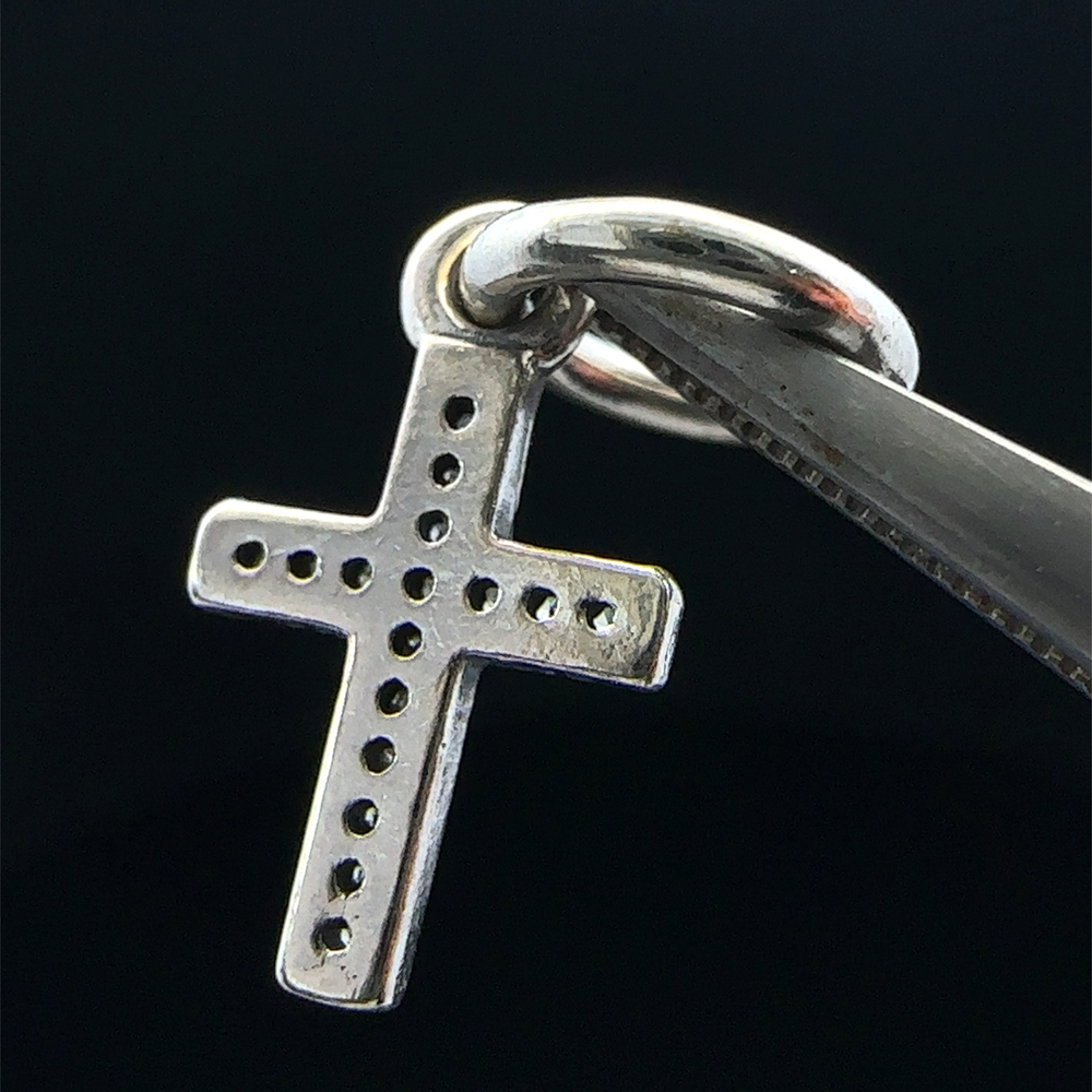PANDORA SPARKLING DANGLE CROSS CHARM | Centreville Gold & Pawn