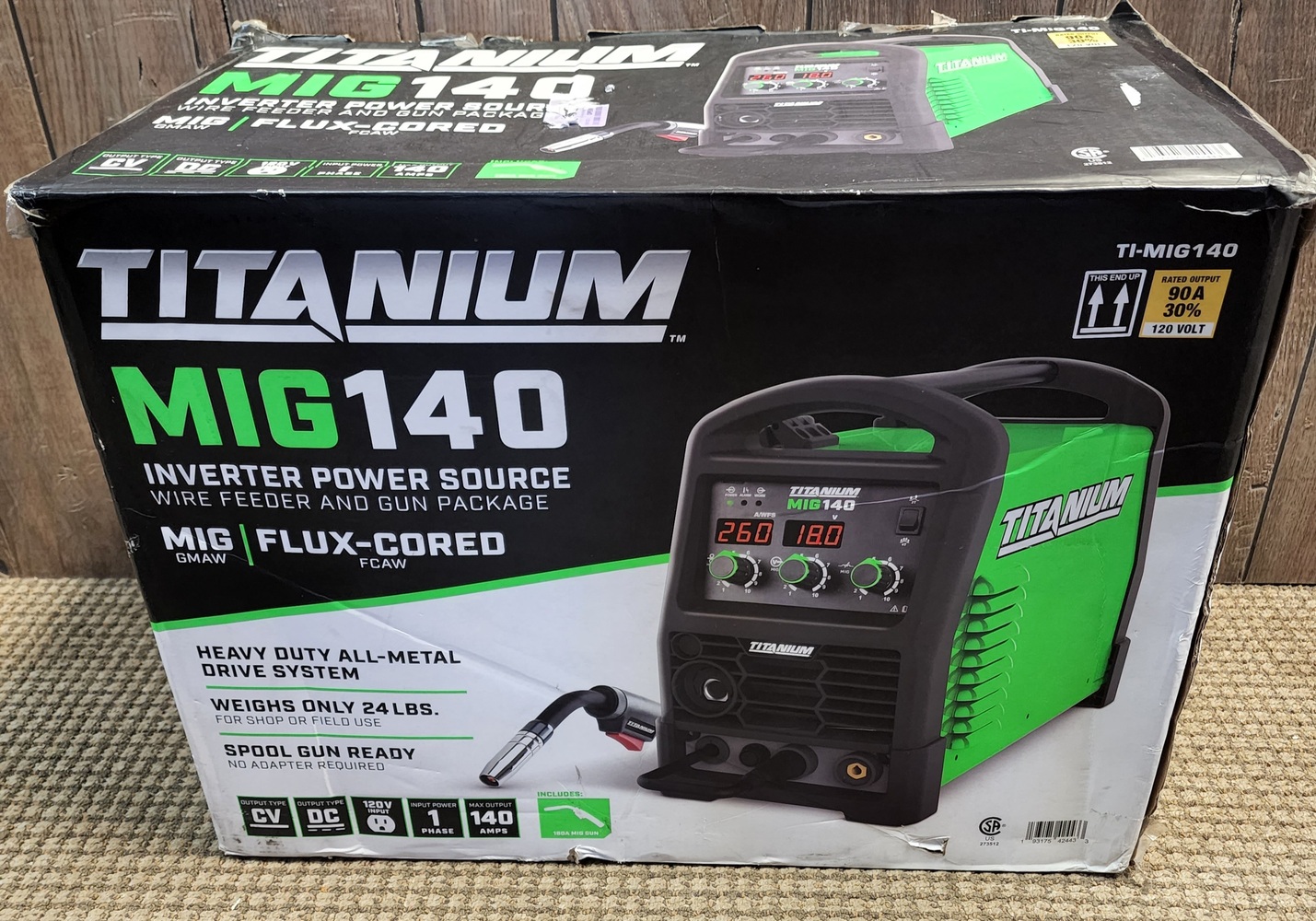 Titanium MIG 140 Professional Welder w/ 120V Input | Great Plains Pawn