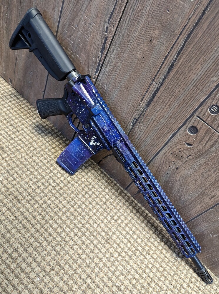 Stag Arms AR-15 Enamel Painted Cosmic Design w/ 3 Mags | Great Plains Pawn