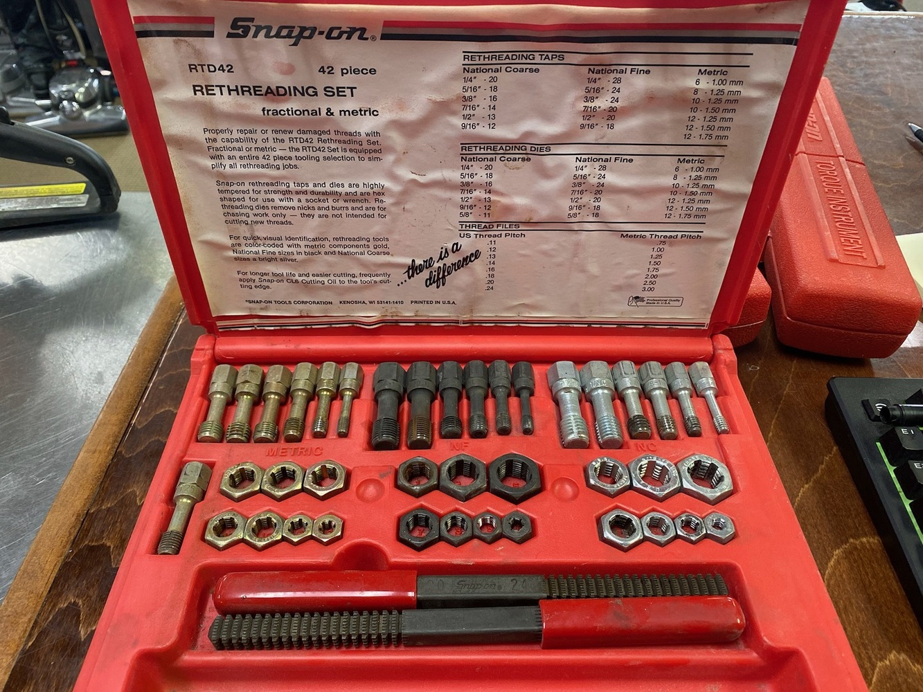 Snap-on 42-Piece SAE / Metric Rethreading Set | Great Plains Pawn