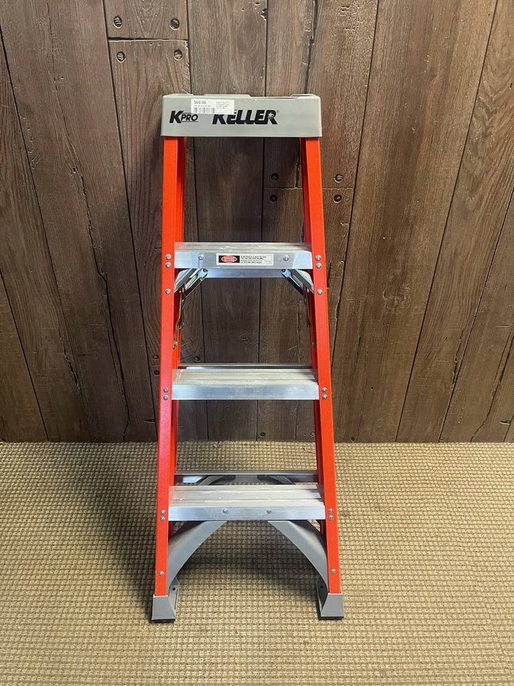 Keller KPro 4' Fiberglass Type IA Step Ladder (300lb Max) | Great ...