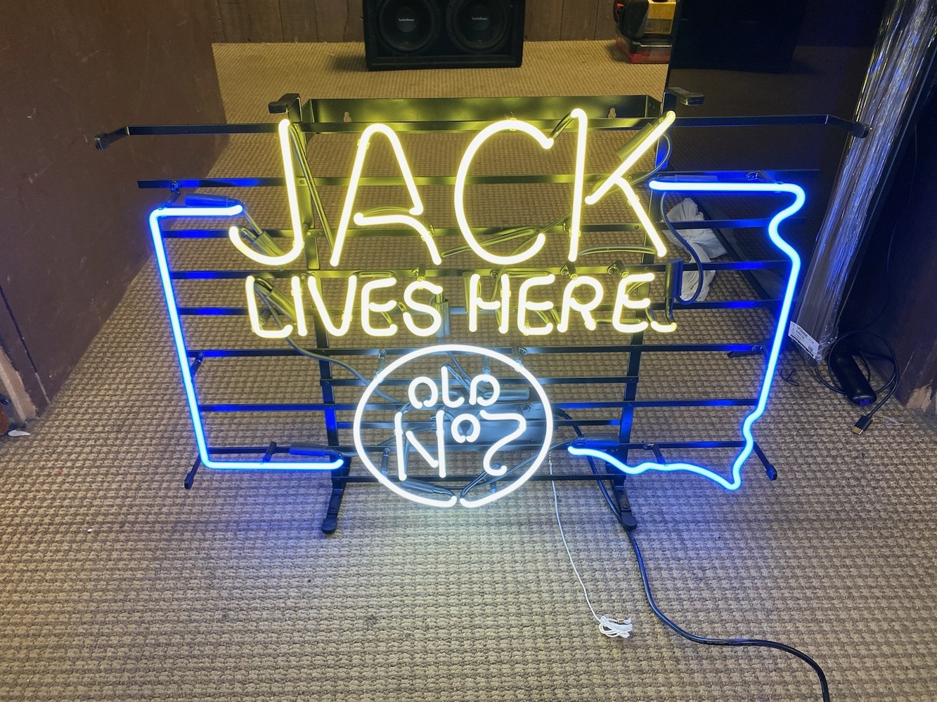 "Jack Lives Here" Neon Sign (SDSU Colors) | Great Plains Pawn