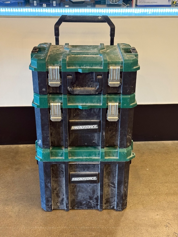 MASTERFORCE 3 TIER ROLLING TOOLBOX W/ MISC TOOLS | Great Plains Pawn