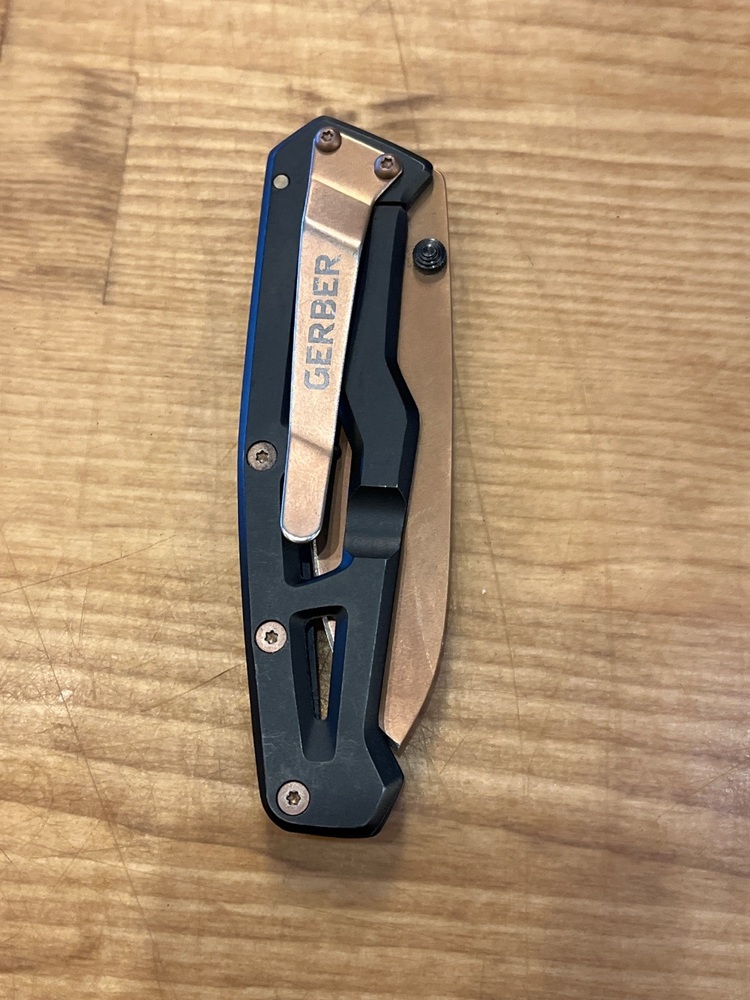 Gerber / Paralite FE Frame Lock Black Handles Rose Gold Blade | Great ...
