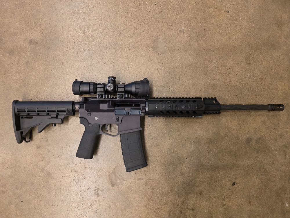 MSR-15 AR WITH ONE MAGAZINE AND LEAPER 3-9X32 SCOPE | Great Plains Pawn