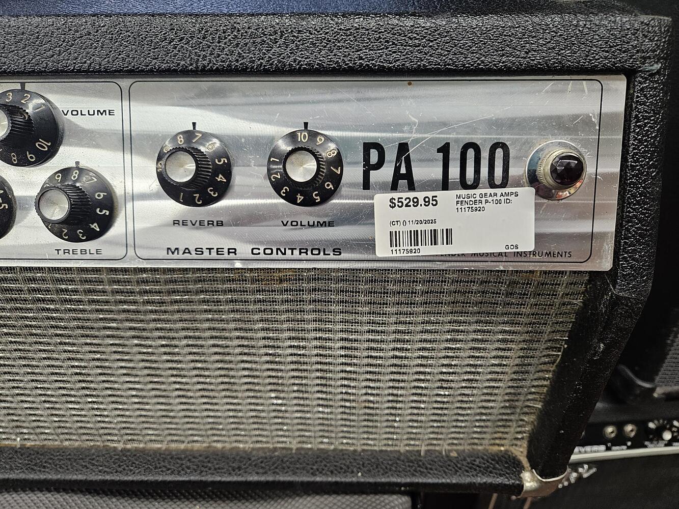 FENDER PA-100 Vintage amp head | Green Country Arms & Pawn Inc