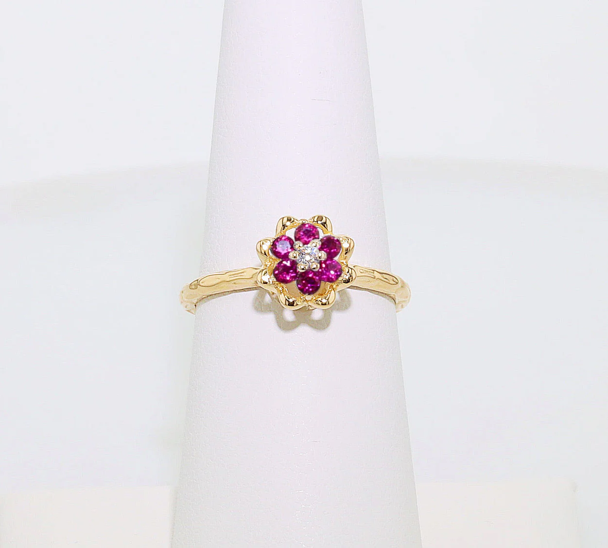 14K Yellow Gold Ruby Tulip Ring | Jack's Pawn & Gun