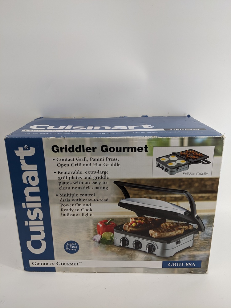 Cuisinart GRID-8SA Griddler Gourmet Panini Press | Pawn USA, Inc