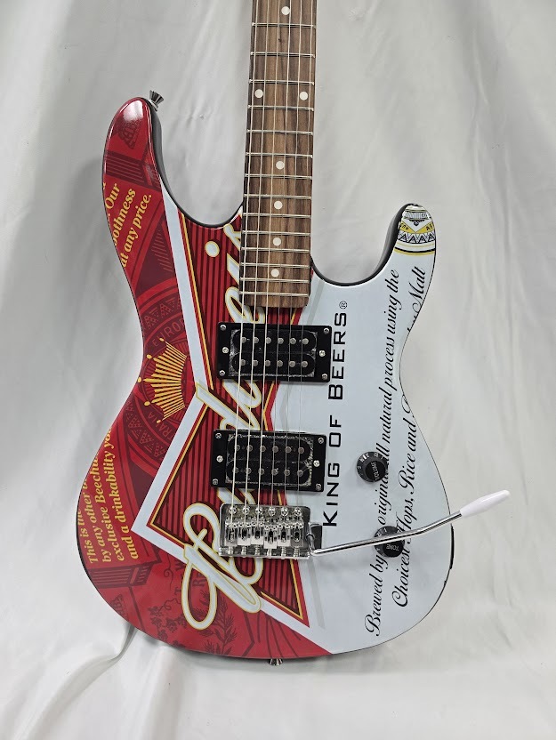 Strat Style Electric Guitar Budweiser Strat Style | Pine Ridge Pawn ...
