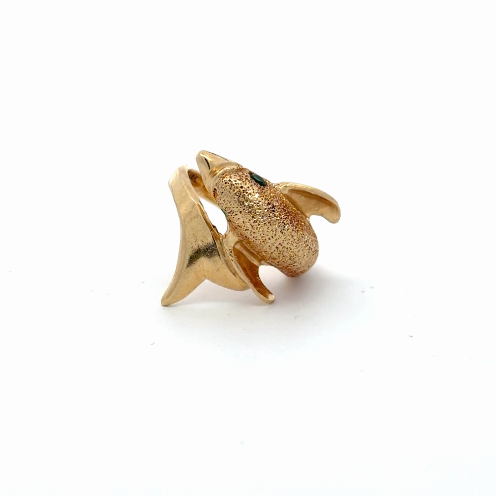 14k Yellow Gold Dolphin Ring | Pine Ridge Pawn & Jewelry