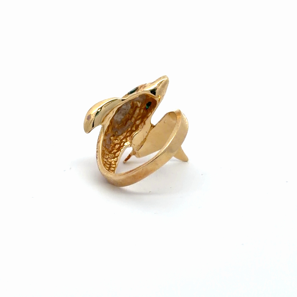 14k Yellow Gold Dolphin Ring | Pine Ridge Pawn & Jewelry