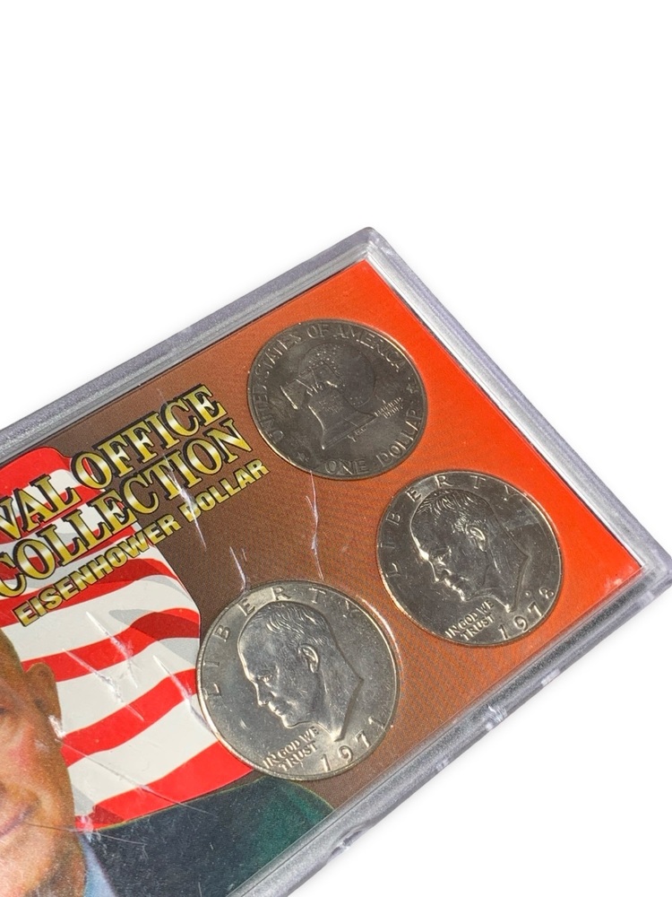 Oval Office Collection Eisenhower Dollars – 3-Coin Set with Case ...